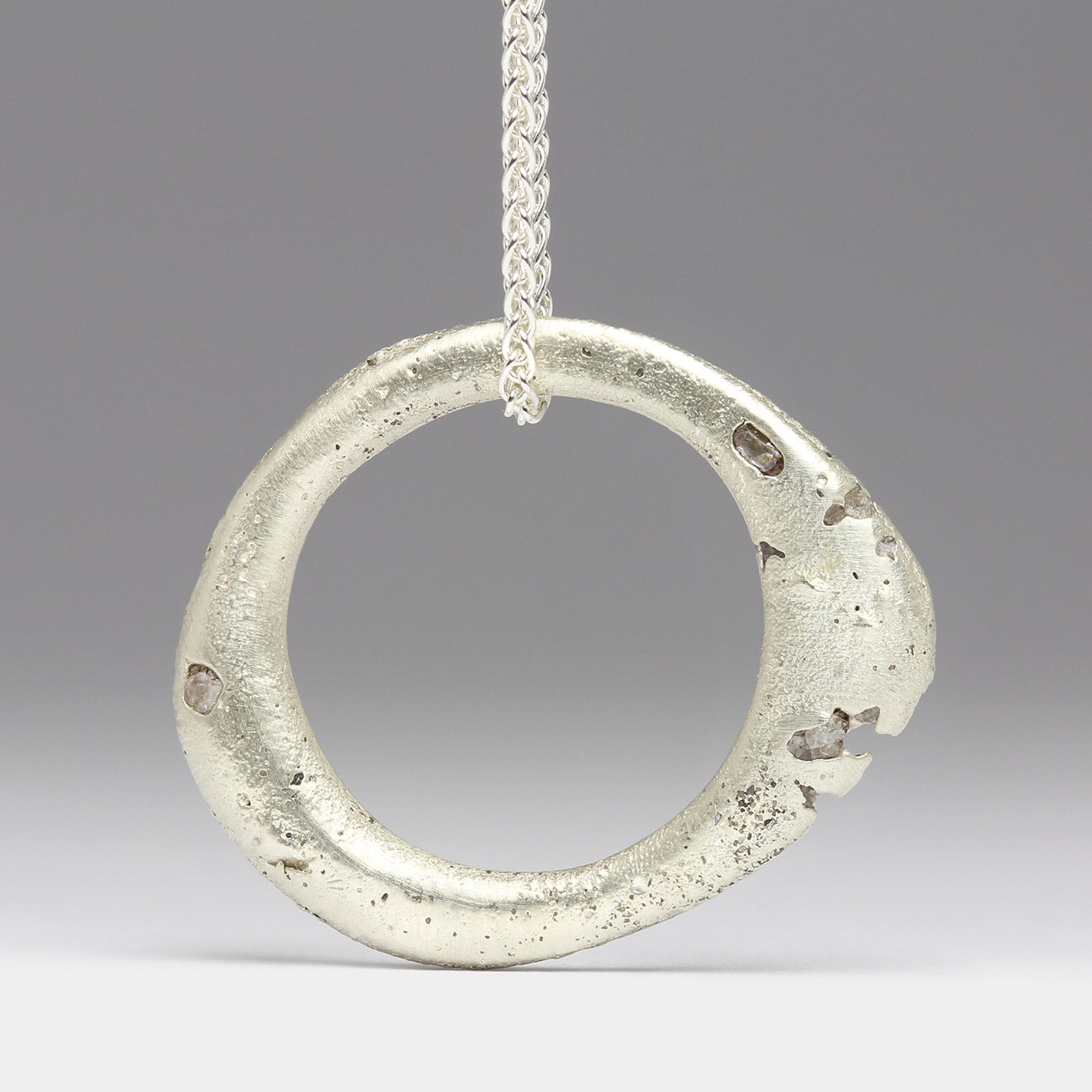 Silver Sandcast Kos Pendant Ring – Justin Duance